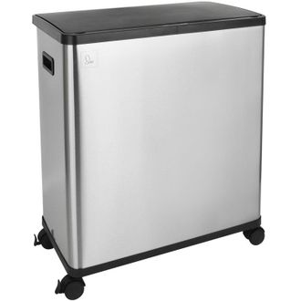 SVITA Svita - SR2X30 Sensorm&uuml;lleimer Abfalleimer 2fach 60l inkl. R&auml;der Silber