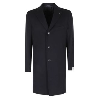 Tagliatore Einknopf Wollmantel - - Coats - Herren - Blau - M