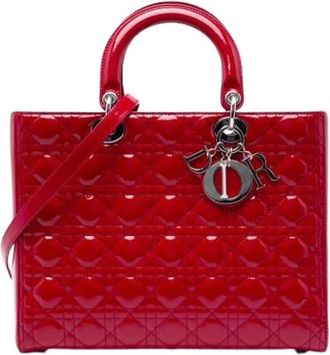 Dior Pre-owned Lady Dior - Femme - Pre-owned - Rouge - Taille: ONE Size