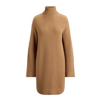 Ralph Lauren Robe de jour &agrave; manches longues Areena - Femme - Robes - Beige - Taille: 38 FR