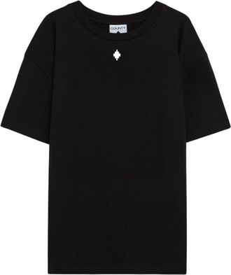 Marcelo Burlon Homme, Tops, Noir, Taille: L T-Shirt en jersey