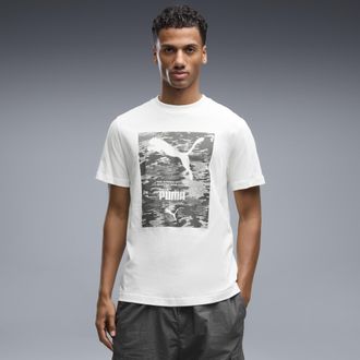 Puma T-shirt &agrave; motifs Camo PUMA Sport Homme, Accessoires, Blanc, XXL