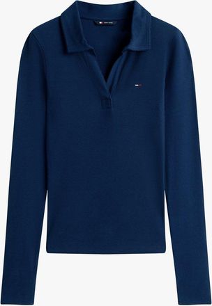 Tommy Hilfiger T-shirt c&ocirc;tel&eacute; en coton m&eacute;lang&eacute;