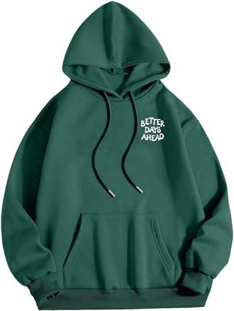 Generic Sweat a Capuche Homme Hooded Sweatshirt Sweatshirt Homme Automne et Hiver Taille Plus sans Capuche Pull Mode avec Col Crew Oversize Hip Hop