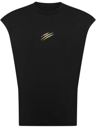 Plein Sport débardeur Label - Noir