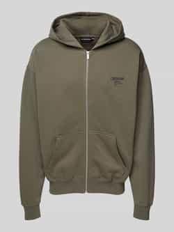 Pegador Oversized Sweatjacke mit Label-Print Modell MAHAN