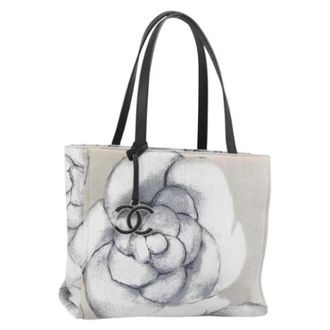 Chanel Pre-owned Vintage Canvas Tote Bag - - Pre-owned - Damen - Wei&szlig; - ONE SIZE