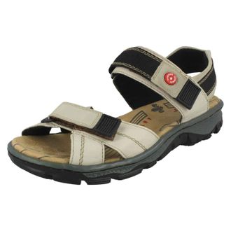 Rieker Damen 68851 Sandalen, Crema Champignon, 40 EU
