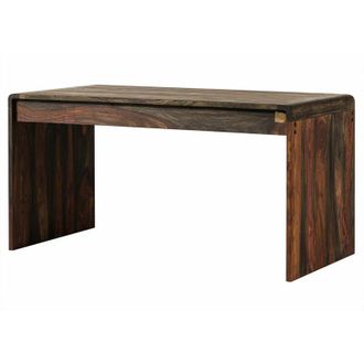 Massivmoebel24 Bureau 150x70 Palissandre huilé Gris taupe tambora 782