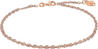 Amor Fußkette für Damen, Sterling Silber 925, Herz