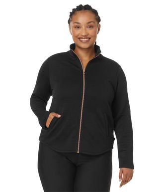 Skechers The Hoodless Hoodie Gowalk Shine Jacket JA78-BLK, Women Sweatshirts, Black, S EU