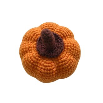 Generico Kürbisse aus Strick, gehäkelt, Halloween-Dekoration, rustikale Tischdekoration, rustikale Bauernhofdekoration, für Tablett, Stufenregal, Küche, Zuhaus