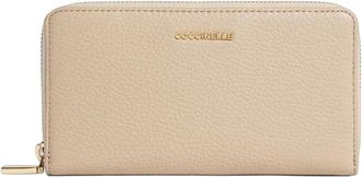 Coccinelle Femme, Accessoires, Beige, Taille: ONE Size Metallic Large Wallet