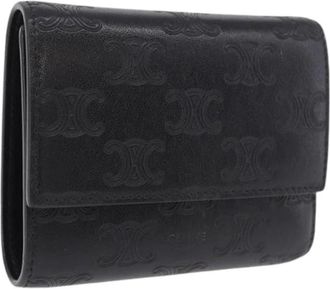 Celine Portefeuille Vintage Pre-owned - Femme - Pre-owned - Noir - Taille: ONE Size