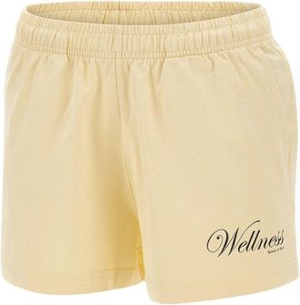 Sporty & Rich Femme, Shorts, Jaune, Taille: 38 FR Wellness Ivy Disco Shorts