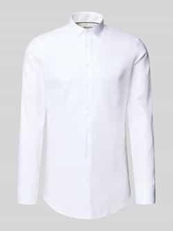 Jake*s Super Slim Fit Business-Hemd mit Kentkragen