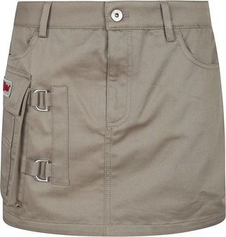 Off-white Femme, Jupes, Gris, Taille: 38 FR Short Skirt