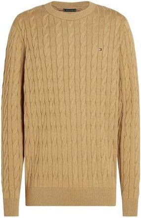 Tommy Hilfiger Pull en maille torsad&eacute;e en coton