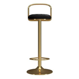 Generic Barhocker, h&ouml;henverstellbare Barhocker mit R&uuml;ckenlehne, hoher Hocker f&uuml;r Schlafzimmer, Esszimmer, Wohnzimmer, K&uuml;che, Sitzfl&auml;che mit Metallbeinen