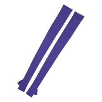 Dolce & Gabbana Femme, Accessoires, Violet, Taille: ONE Size Fingerless Elbow Length Mitten Gloves