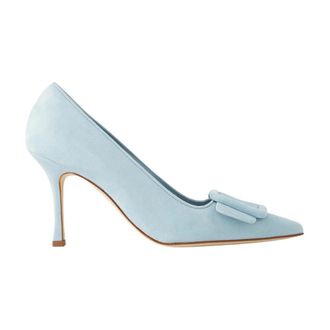Manolo Blahnik Maysale 90 - - Shoes - Damen - Blau - 38 1/2 EU