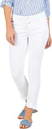 Timezone 7/8 Damen Jeans Slim NALITZ 7/8 - Mid Waist - Slim Fit - Weiß W25-W33, Größe:W 25, Farbe:3338-0100 Pure White