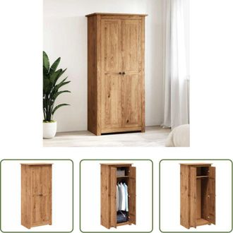 vidaXL vidaXL Kiefernholz - Kleiderschrank 80x50x171,5 cm Kiefernholz Panama