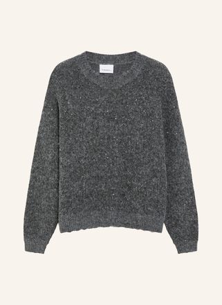 Comma Comma Pullover Mit Pailletten grau