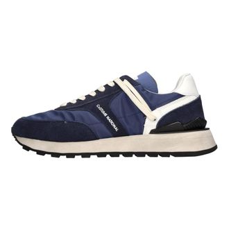 Costume National Sneakers aus Wildleder und Stoff - - Shoes - Herren - Blau - 42 EU