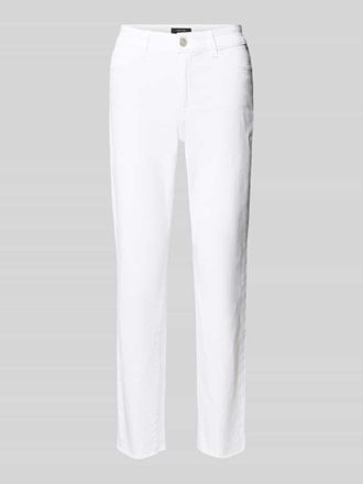 Marc Cain Slim Fit Jeans mit Fransen und Eingrifftaschen