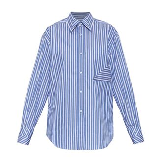 Victoria Beckham Das Hemd mit Tasche - - Blouses & Shirts - Damen - Blau - 2XS