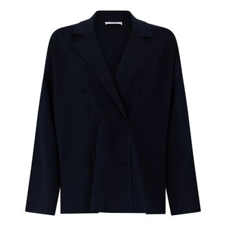 Max Mara Zweireihige Jacke - - Jackets - Damen - Schwarzk - M