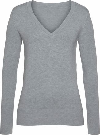Vivance Damen V-Ausschnitt-Pullover