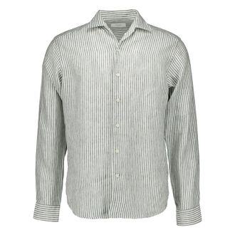 Eton Homme, Chemises, Vert, Taille: 2XL Chemise Ray&eacute;e en Lin