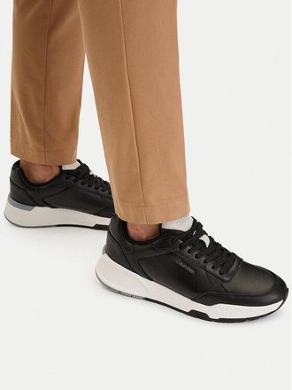 Calvin Klein Sneakers City Runner Laceup Lth Mix HM0HM02309 Schwarz
