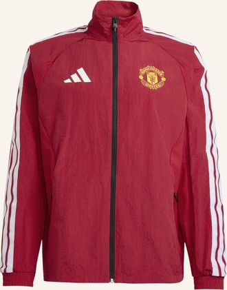adidas Manchester United Anthem Heimjacke rot