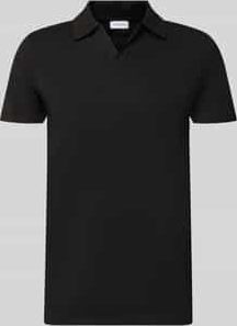 Lindbergh Slim Fit Poloshirt mit V-Ausschnitt