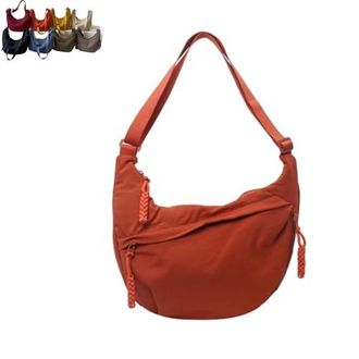 Generic Quantifyn Sac à bandoulière, Quantifyn Sac à bandoulière en nylon pour femme Couleur unie Sac Hobo léger, Orange, standard