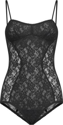 The Attico Femme, Tops, Noir, Taille: 38 FR Body En Pizzo