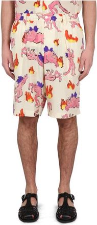 Marni Homme, Shorts, Multicolore, Taille: M Button Closure Belt Loops