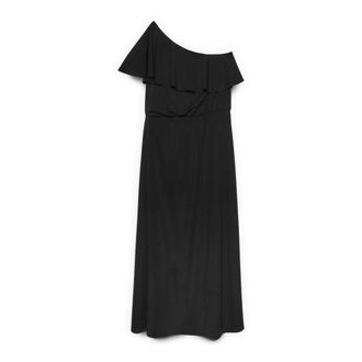 Fiorella Rubino Femme, Robes, Noir, Taille: 42 FR Robe Dream asym&eacute;trique &agrave; volant