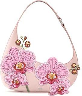 JW PEI Harlee Sac à bandoulière pour femme - Orchidée brodée Rose