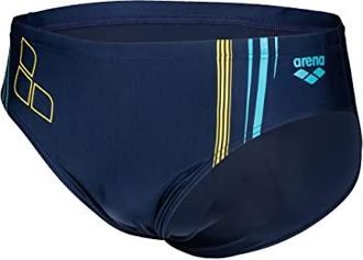 Arena Maillot de Bain Swim Briefs Graphic Navy Slip, 85 pour Homme, Bleu Marine, XXL