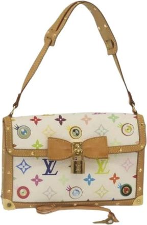 Louis Vuitton Sac &agrave; main Pre-owned Vintage en Toile Monogram - Femme - Pre-owned - Blanc - Taille: ONE Size