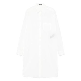 Ann Demeulemeester Langes Drapiertes R&uuml;ckenhemd - - Dresses - Damen - Wei&szlig; - S