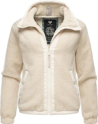 Ragwear Sweatjacke Nordicka Sportliche Kapuzenjacke mit Kunstleder-Elementen