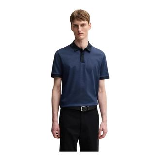 HUGO BOSS Piqu&eacute;-Polohemd aus Baumwolle - - Tops - Herren - Blau - 3XL