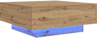 vidaXL Table Basse chêne artisanal 80 x 80 x 31 cm Bois dingénierie Vidaxl