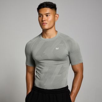 MyProtein T-shirt sans coutures MP Tempo Pillar Graphic pour hommes - Orage - XS