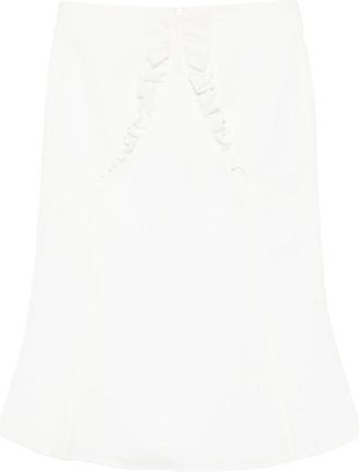Shushu/Tong Ruffle-trimmed Flared Skirt